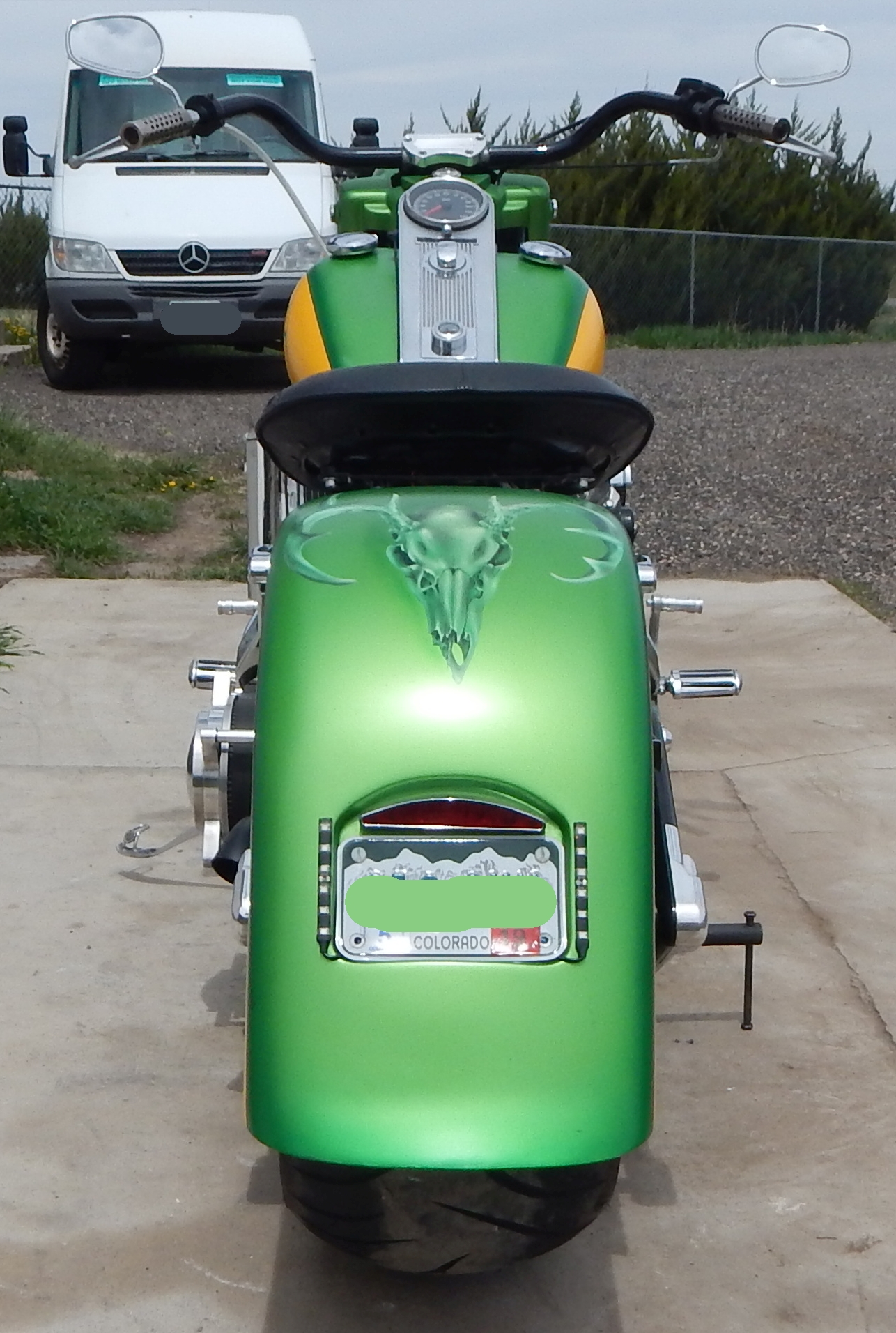 Turbo Diesel Harley Hybrid Chopper